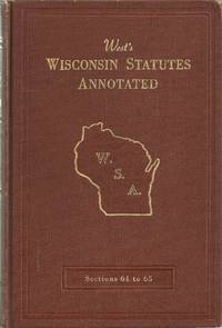 West's Wisconsin Statutes Annotated Volume 9 by West | Hardcover | 1/1 ...