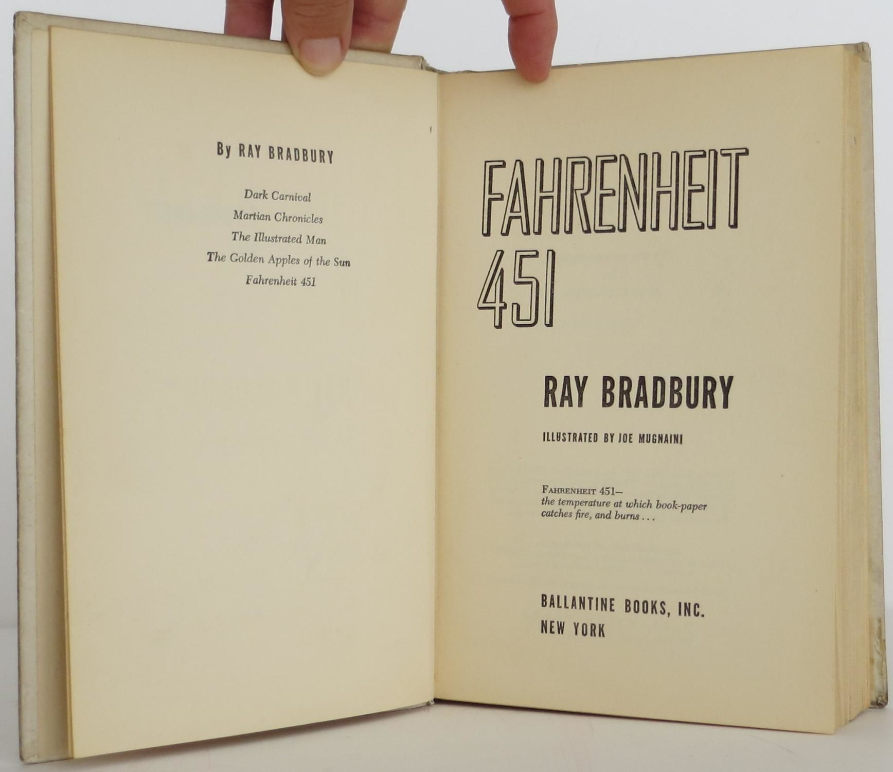 Fahrenheit 451 by Bradbury, Ray | Hardcover | 1953 | Ballantine Books ...