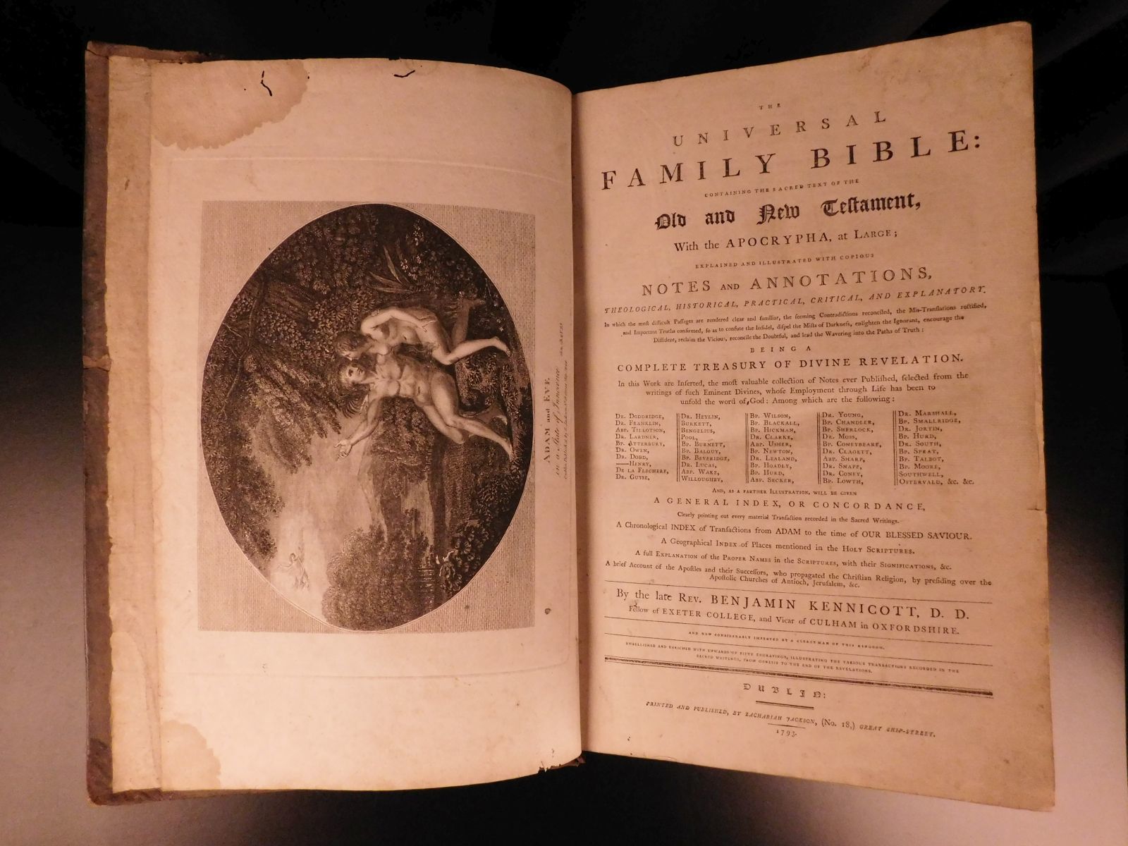 The universal family Bible: containing the sacred text of the Old and ...
