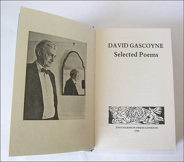 BIBLIO | Selected Poems. by David Gascoyne | | 1994 | Enitharmon Press