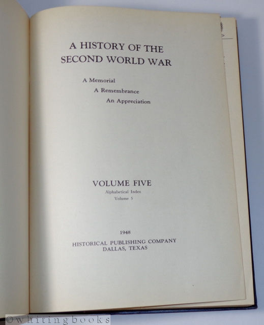 The Fighting Men of Texas [Cover Title]: A History of the Second World ...