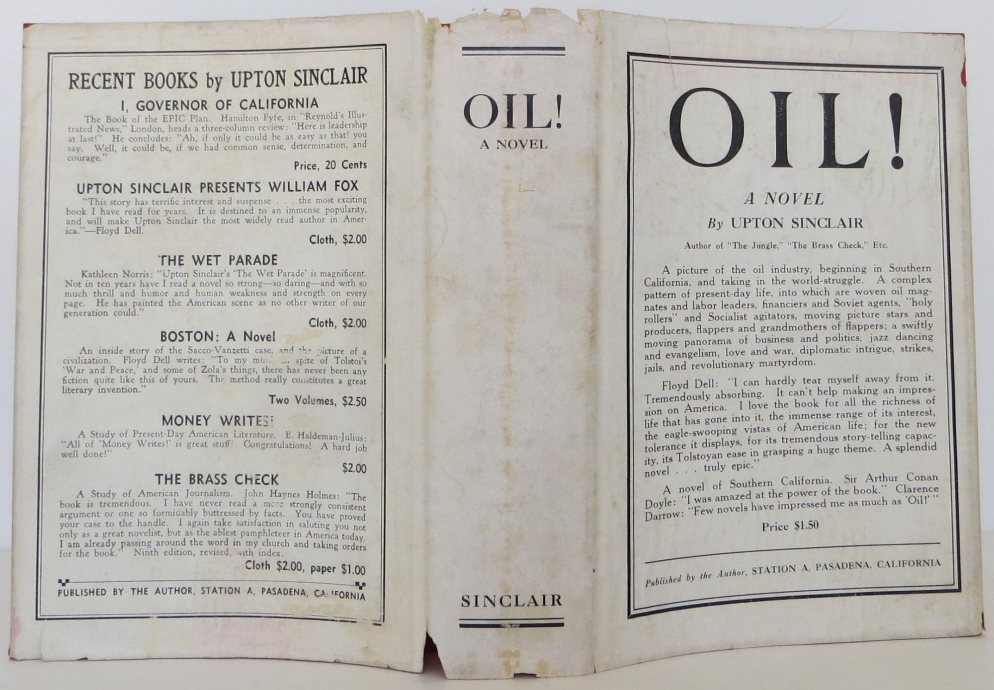 Oil! by Sinclair, Upton | Hardcover | 1927 | Sinclair | Biblio