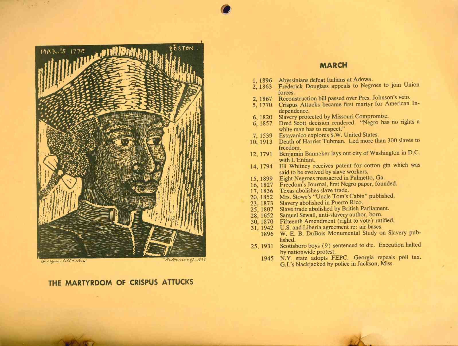 1863-1963 "Year of Jubilee!" Art Calendar Biblio