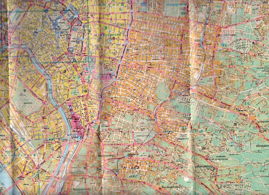 Mapa Desplegable: Mapa de la Ciudad de VIENNA - Incluye Museos situados ...