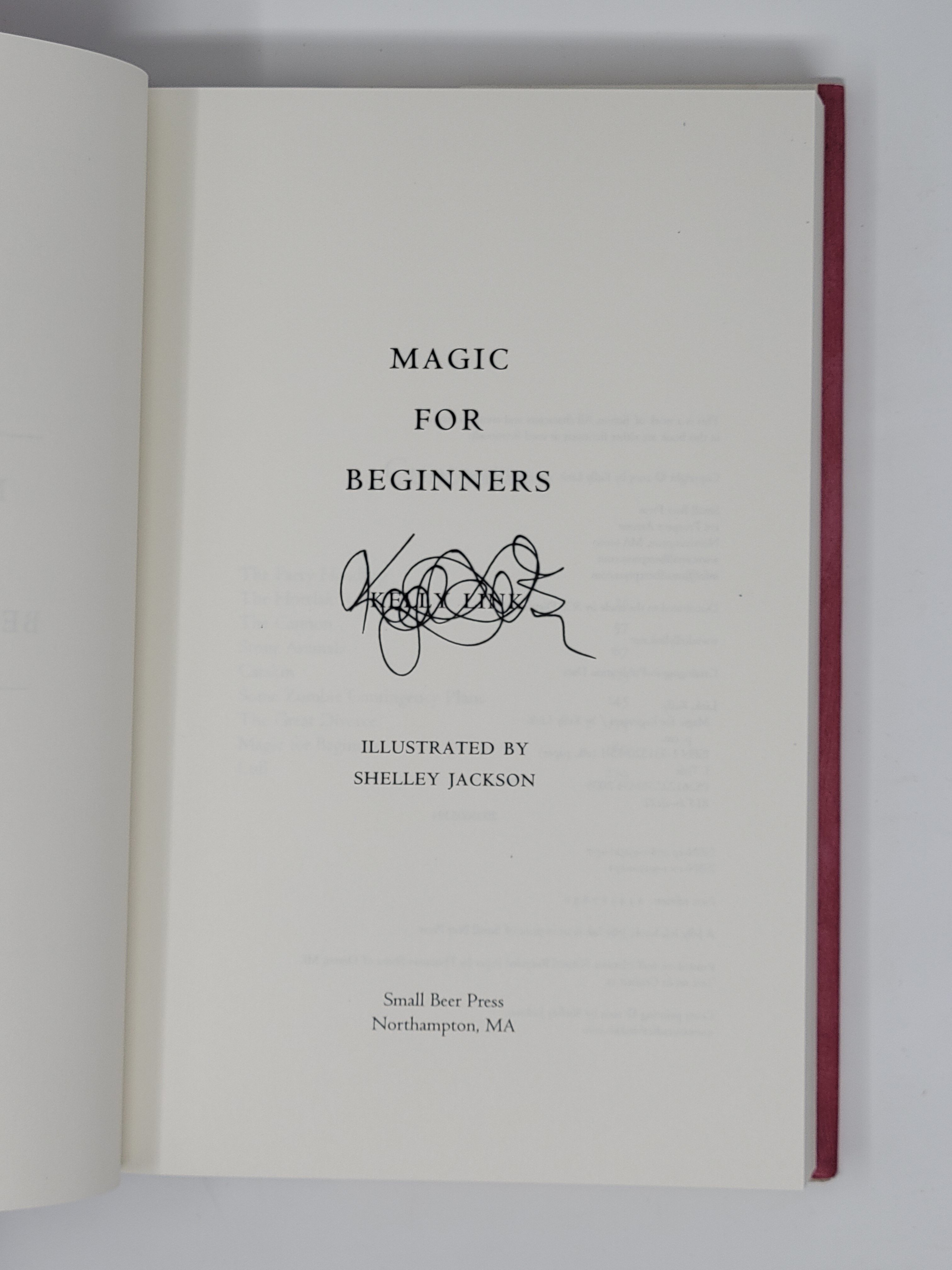 Magic for Beginners by Link, Kelly | Hardcover | 2005 | Small Beer ...