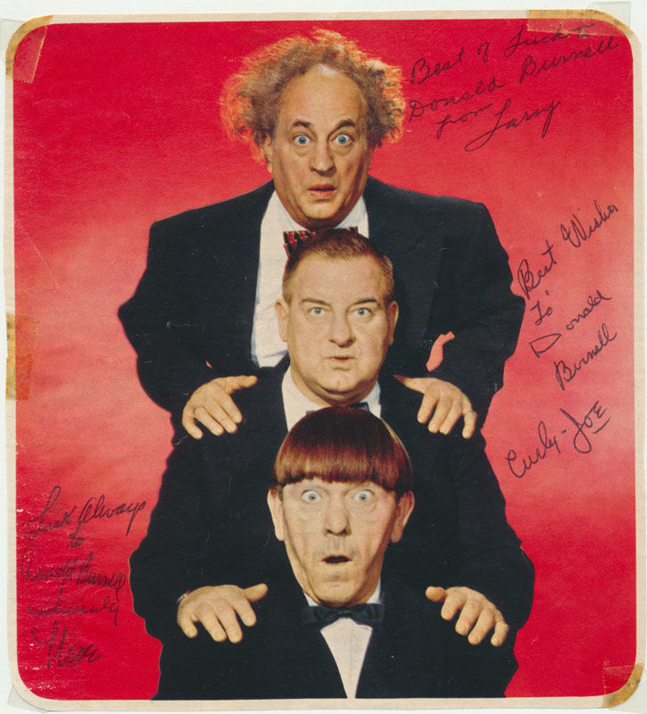 Inscribed Photograph Signed by THREE STOOGES: HOWARD, Moe (1897-1975 ...