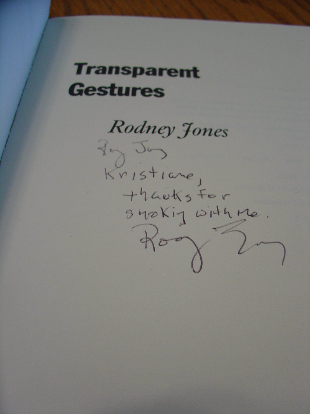 Transparent Gestures - Poems by Rodney Jones - Paperback - Second ...