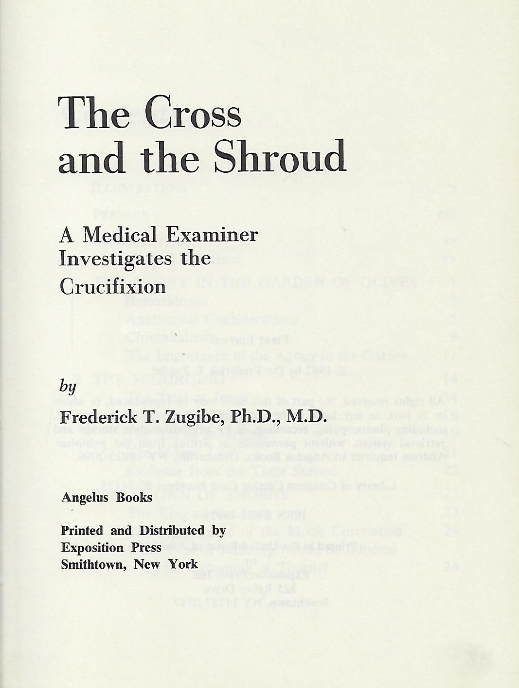 THE CROSS AND THE SHROUD: A MEDICAL EXAMINER INVESTIGATES THE ...