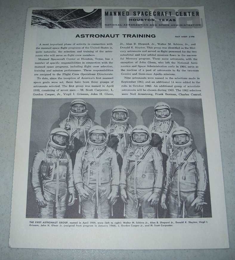 Astronaut Fact Book