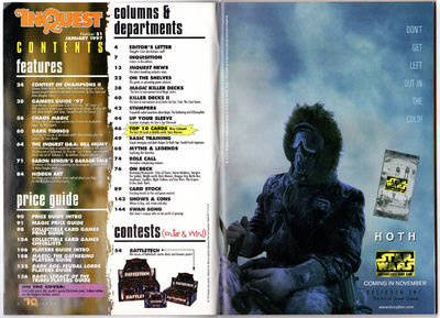 Inquest Magazine, January, 1997. Issue 21. Fred Fields Cover. Guide to ...