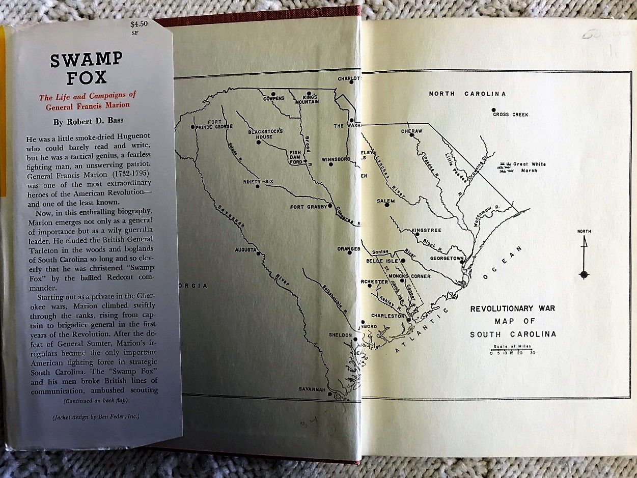 Swamp Fox by Robert D. Bass | The binding is tight and solid. | 1959 ...
