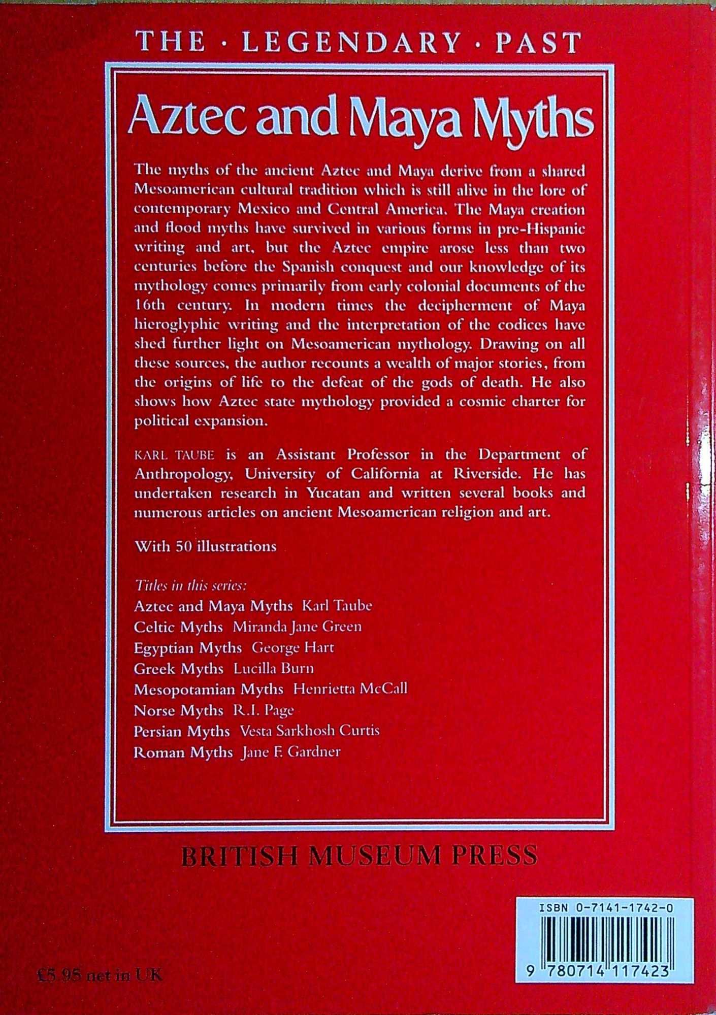 Aztec and Maya Myths by Taube, Karl | Paperback | 1993 | British Museum ...