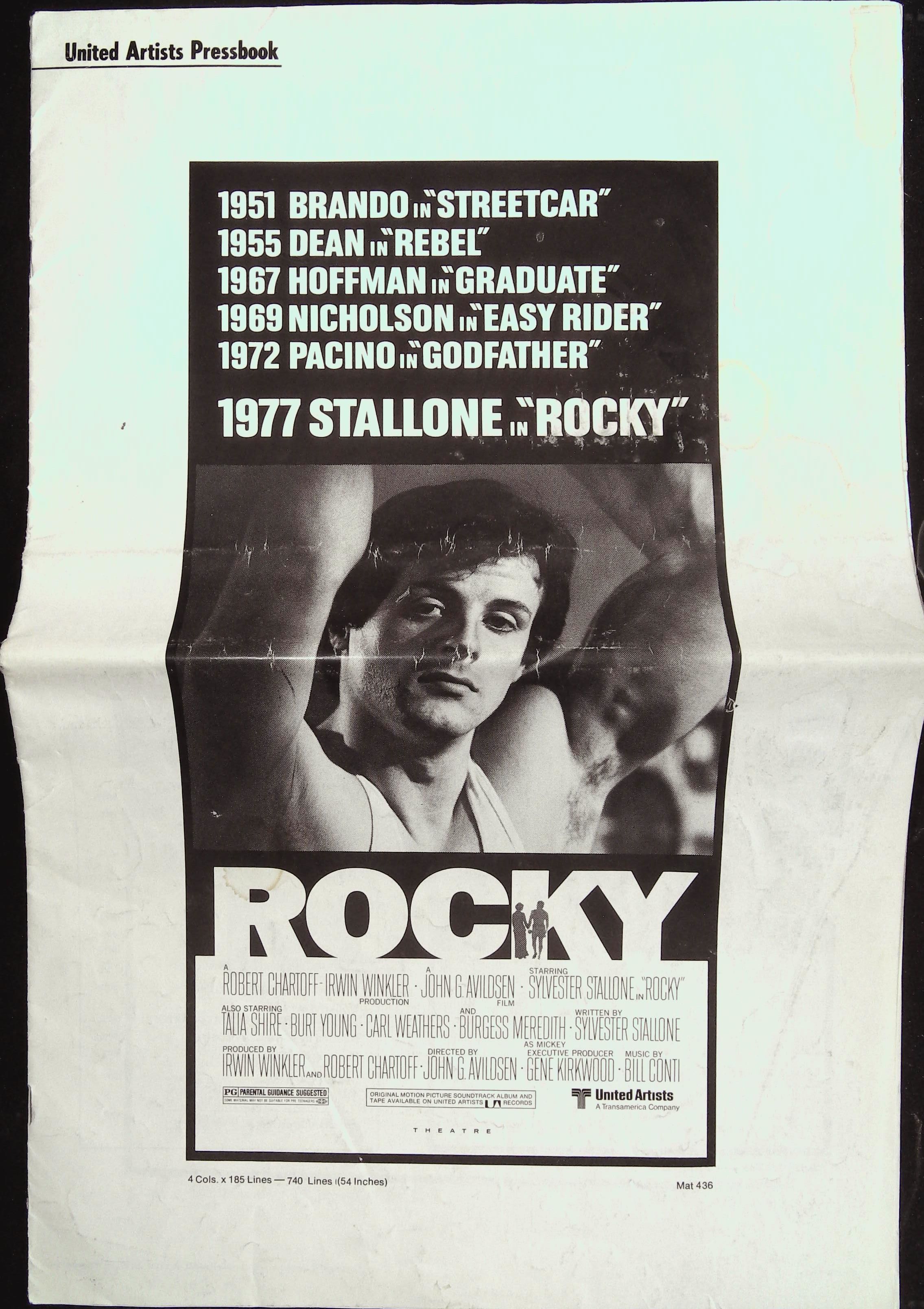 Sylvester Stallone Rocky 1 Poster