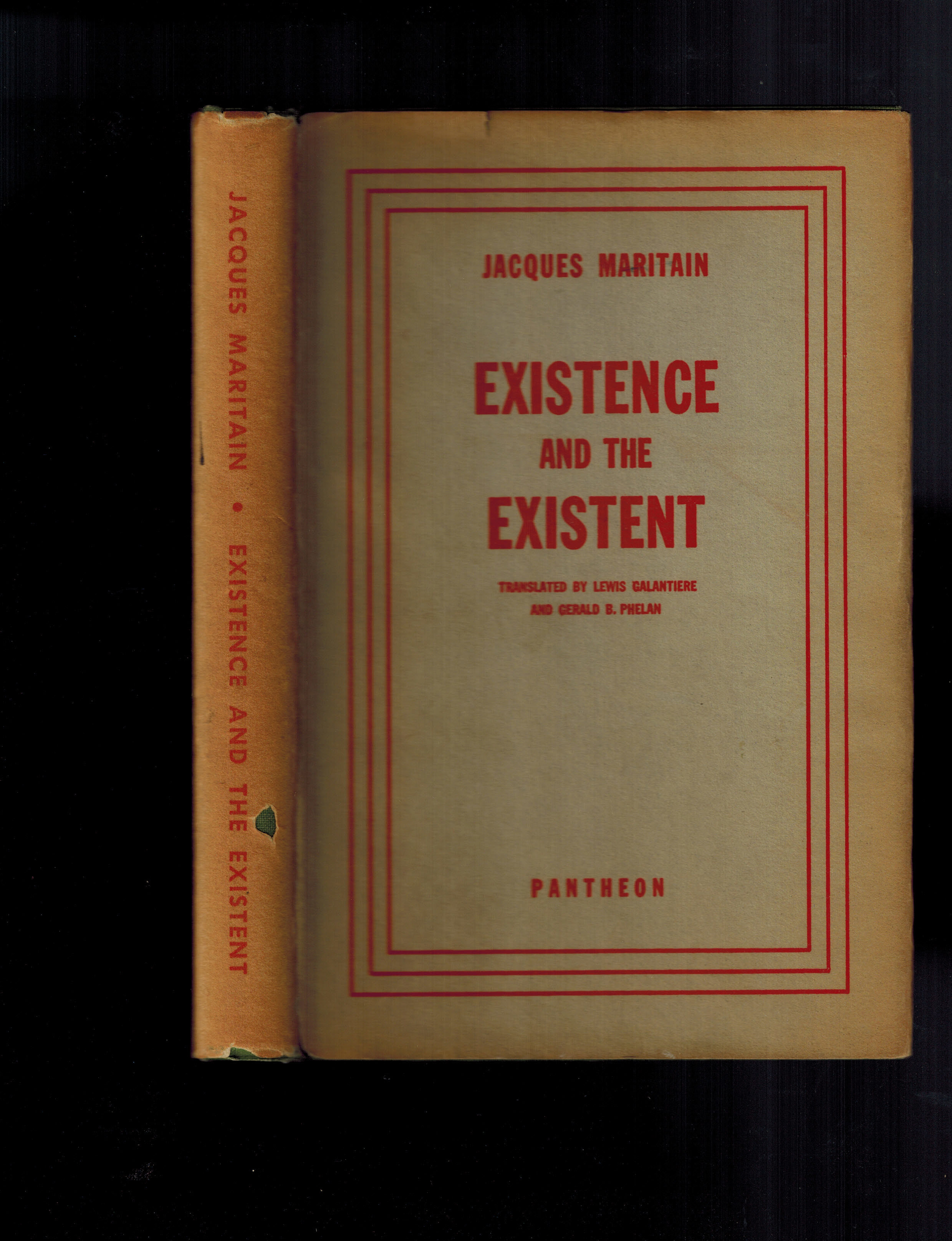 Existence and the Existent by Maritain, Jacques | Hardcover | 1949 ...