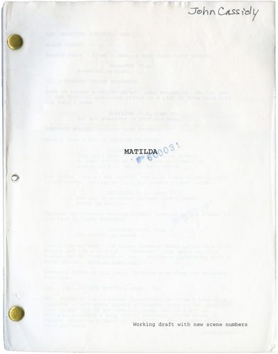 Matilda [Mathilda] (Original screenplay for the 1996 film, stuntman ...