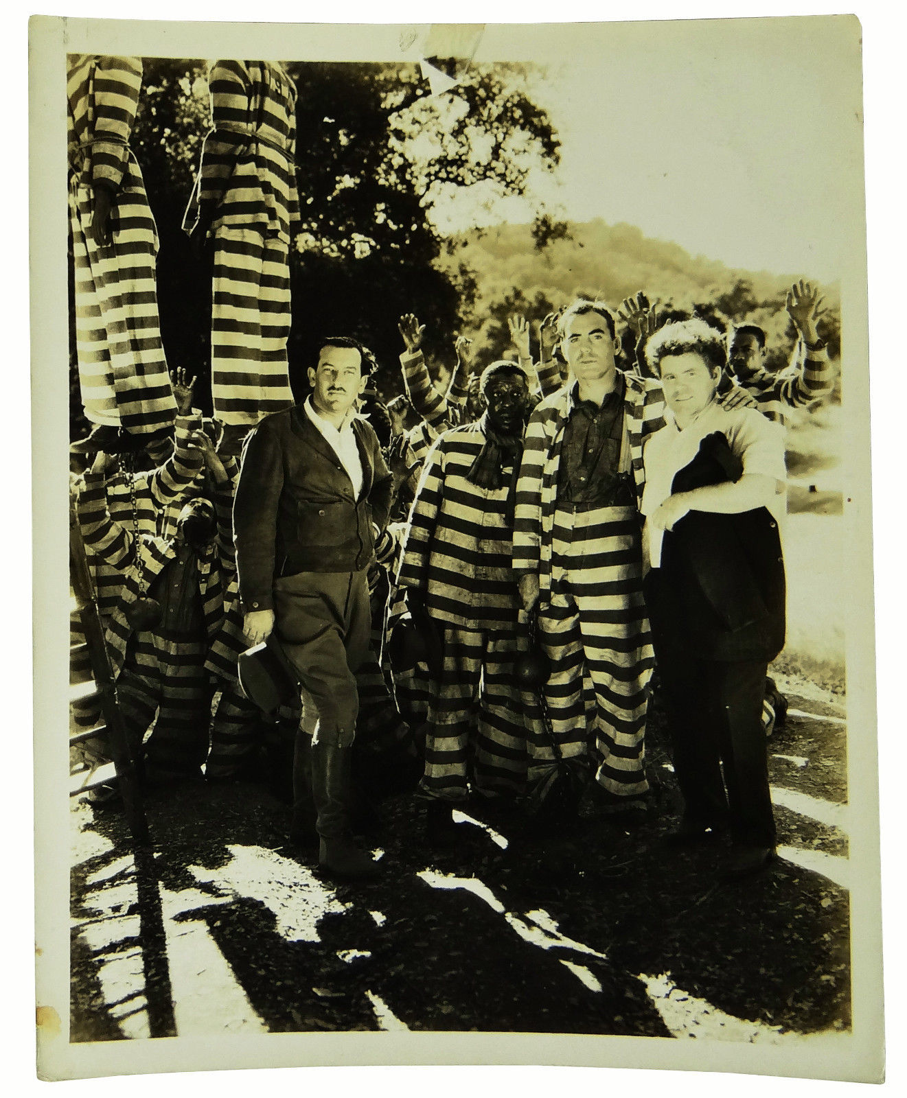 Three Publicity Stills from the Set of the 1933 Film Laughter in Hell ...