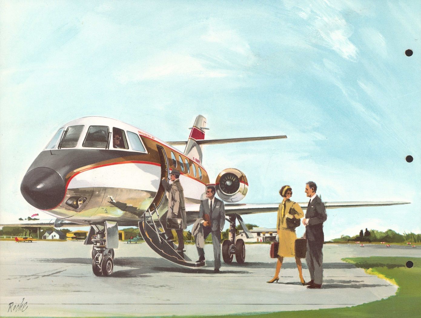 The Mystere 20 Fan Jet Falcon. Générale Aéronautique Marcel Dassault ...