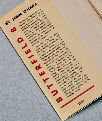 Butterfield 8 by O'HARA, John (1905-1970) | Hardcover | 1935 | Harcourt ...
