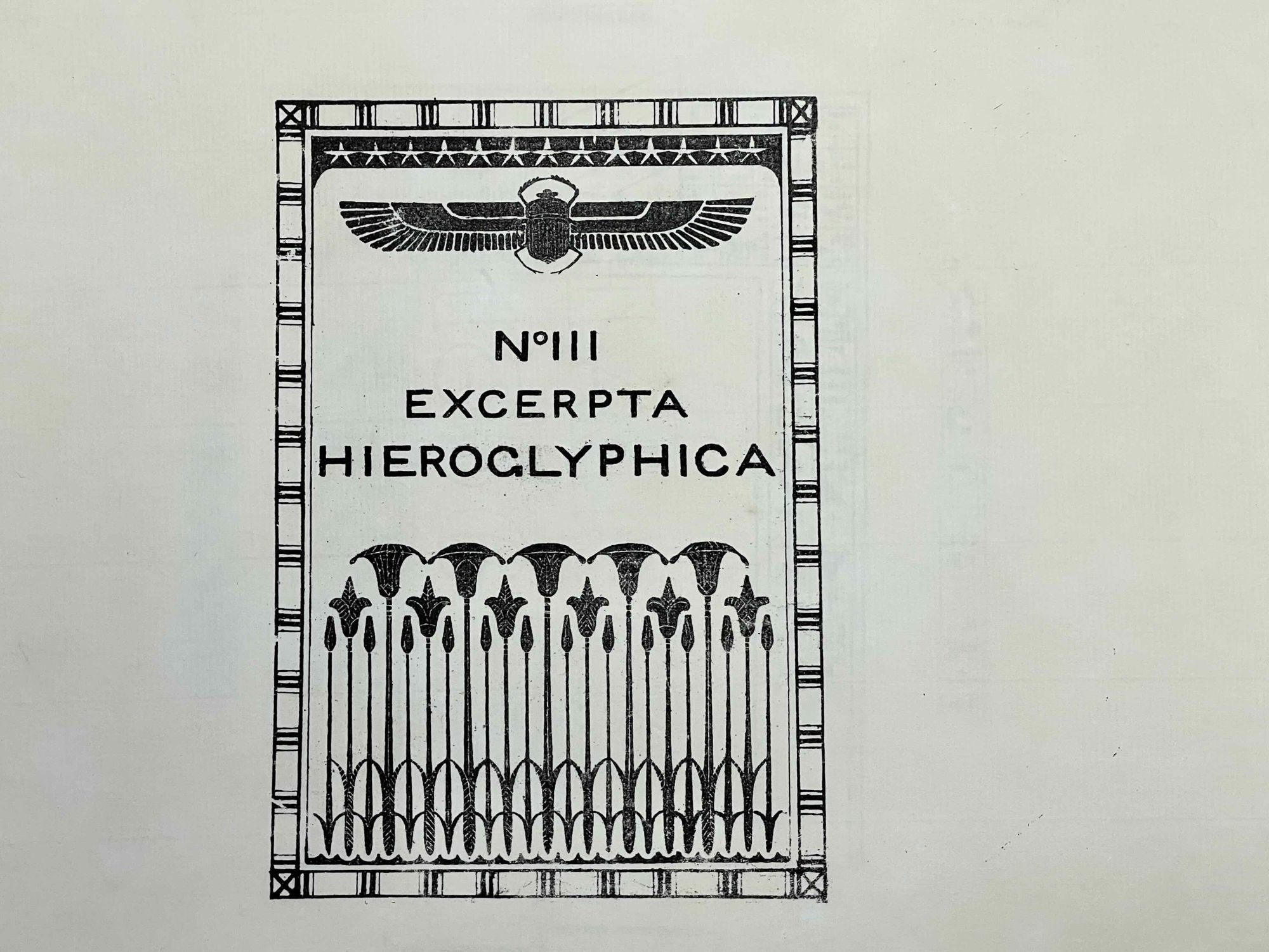 Excerpta hieroglyphica by BURTON James | Biblio