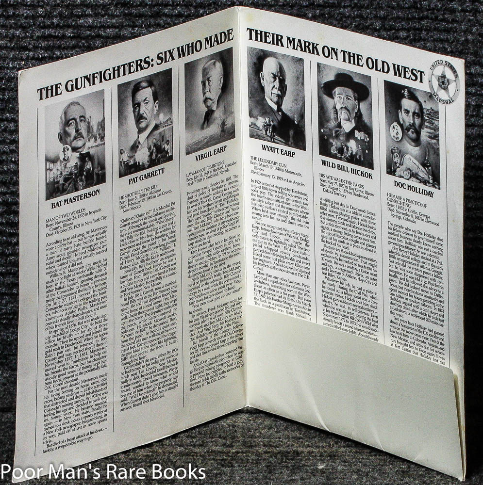 BIBLIO | THE GUNFIGHTERS: LAWMEN OF THE OLD WEST - SIX FINE ART PRINTS ...