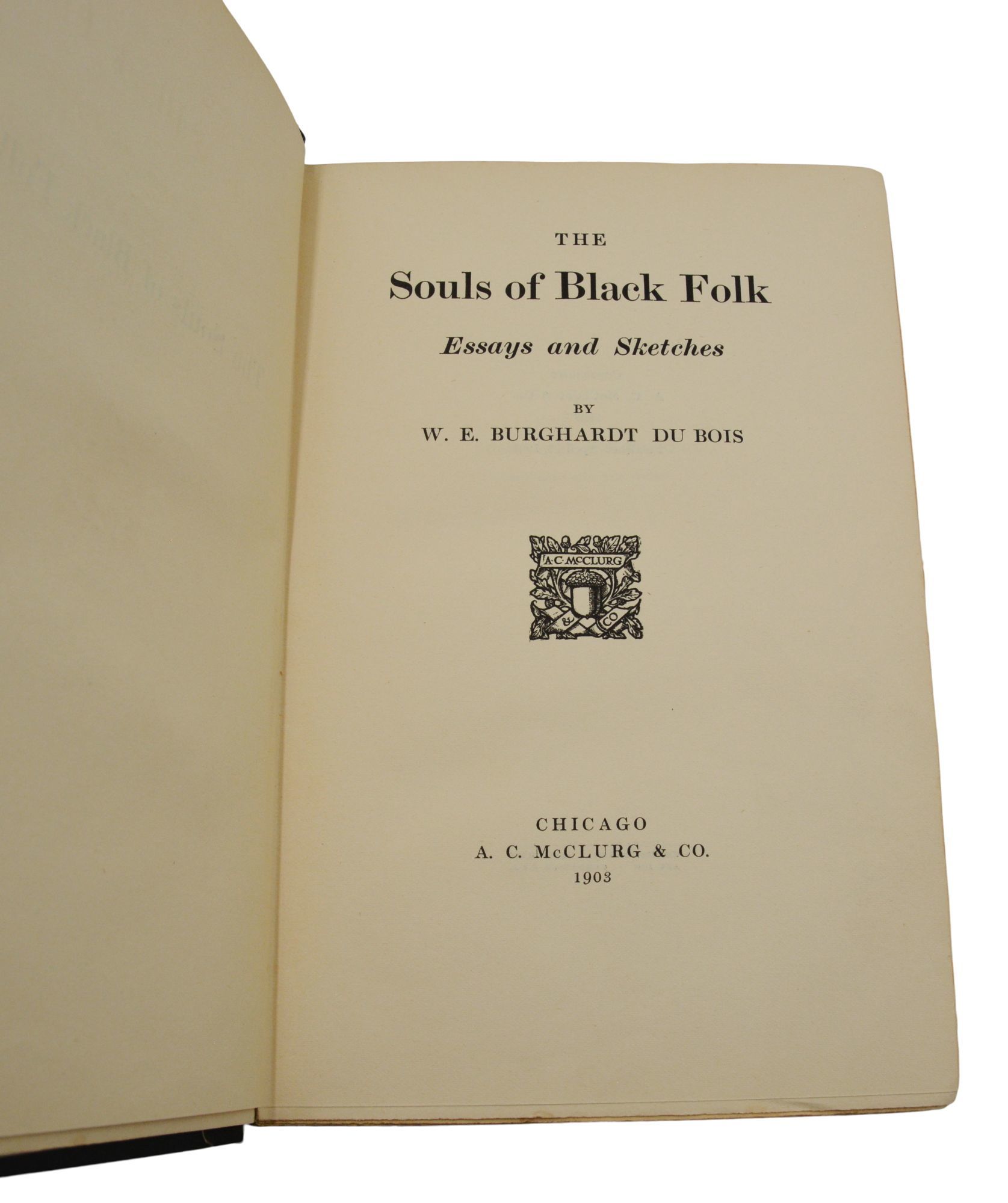 The Souls of Black Folk: Essays and Sketches by W.E.B Du Bois - First ...