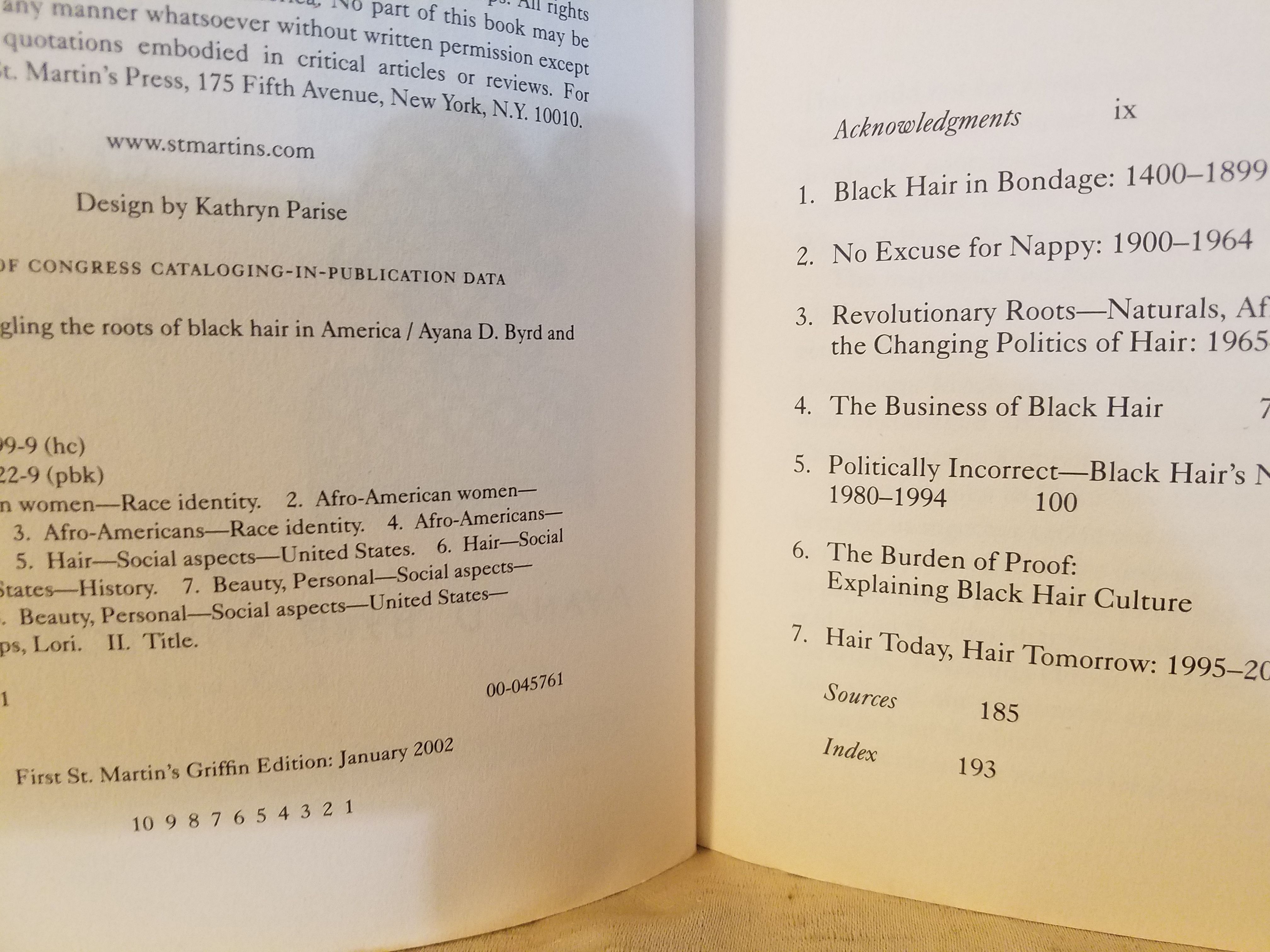 HAIR STORY: Untangling The Roots of Black Hair In America by Byrd ...