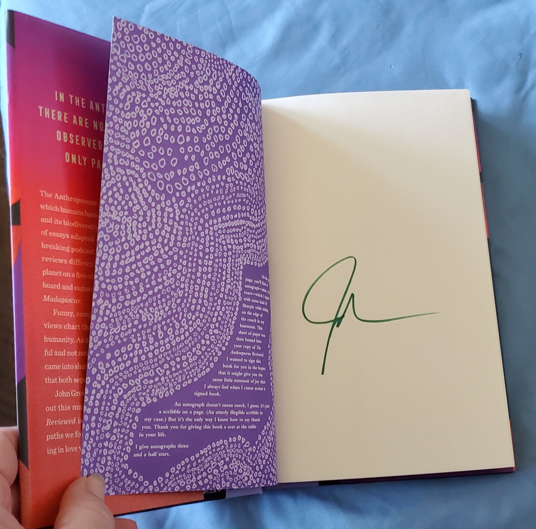 The Anthropocene Reviewed (Signed Edition): Essays on a Human Centered ...